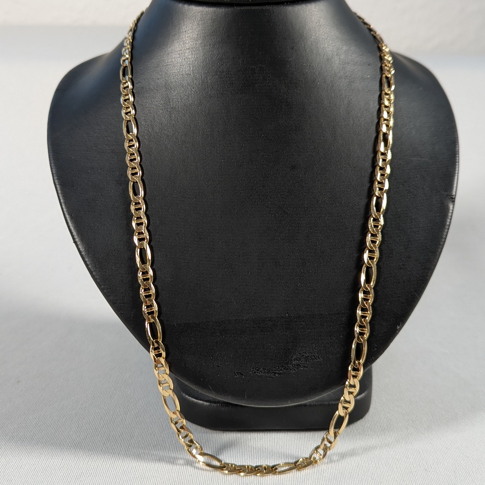 Used 14ct Yellow Gold Marina Link Chain 20" (sale) - Own4Less